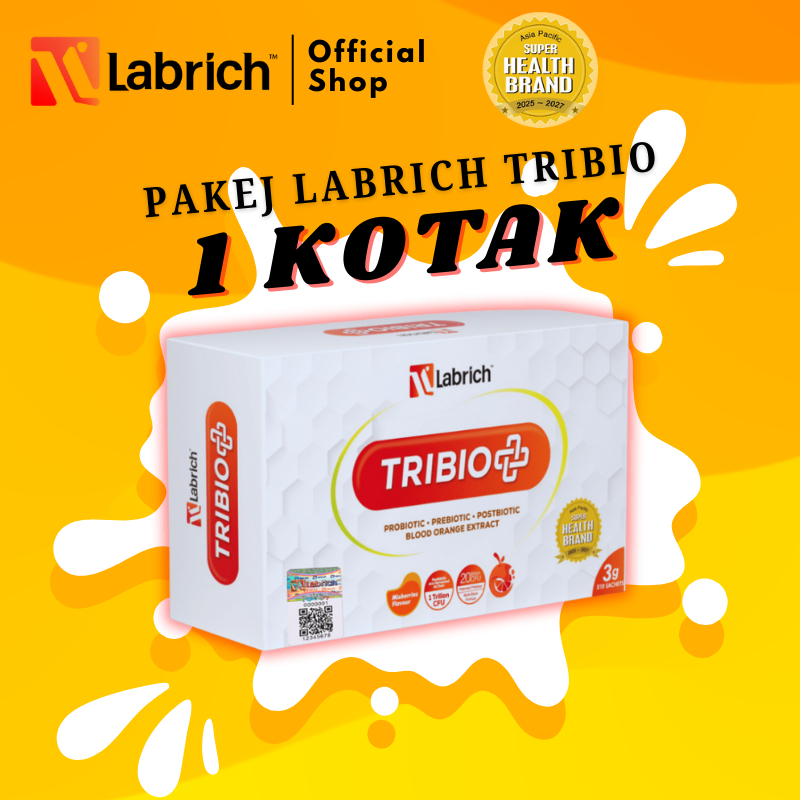 LABRICH PROBIOTIC [ TRIBIO GABUNGAN PRO + PRE + POST WITH BLOOD ORANGE ...