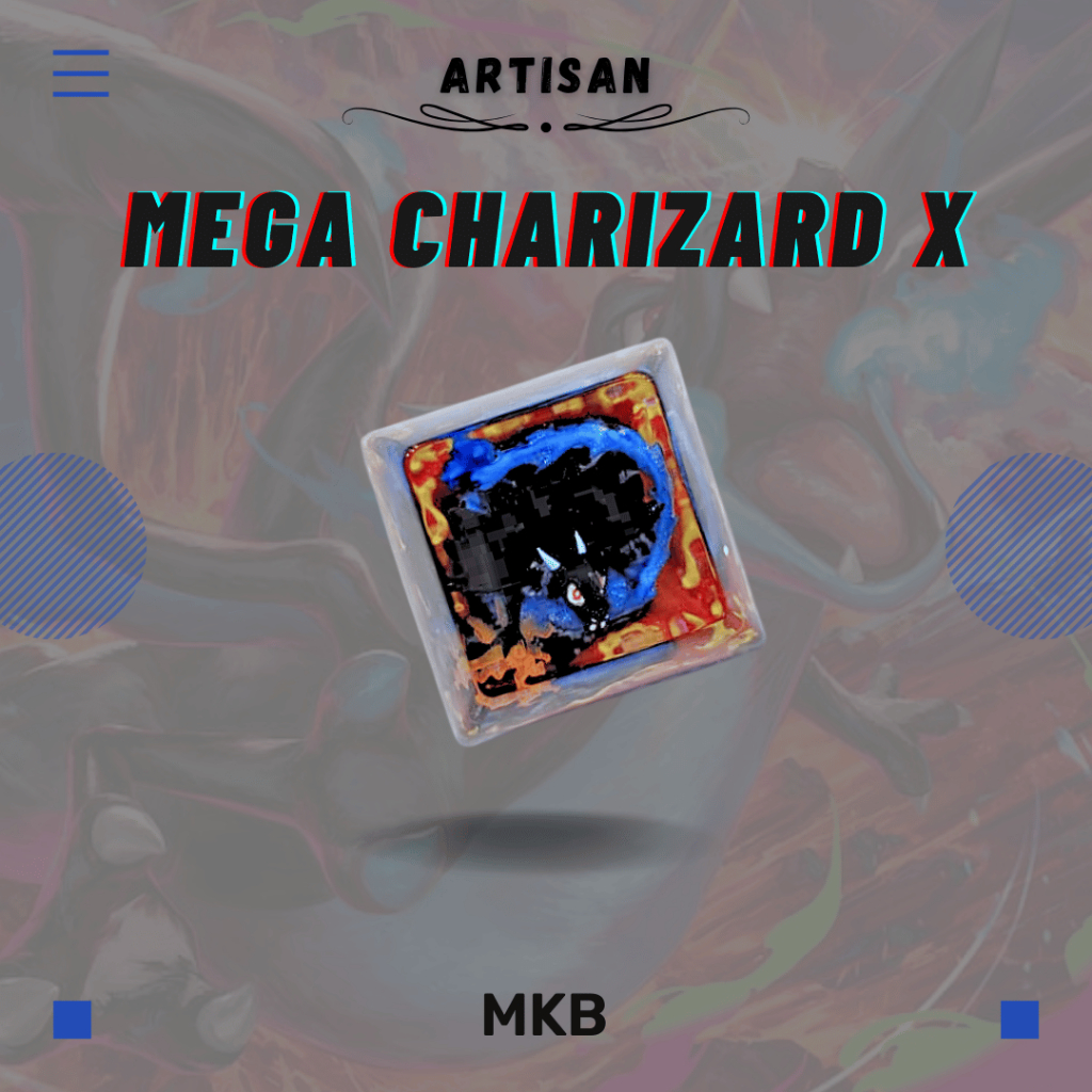 Artisan Pokemon Keycap for Mechanical Gaming Keyboard - Mega Charizard ...