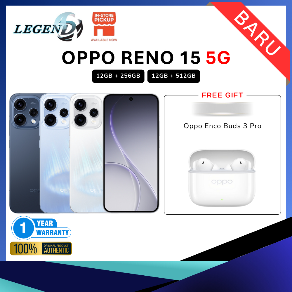 Oppo Reno 15 5G (12GB+256GB | 12GB+512GB) Original Smartphone ...