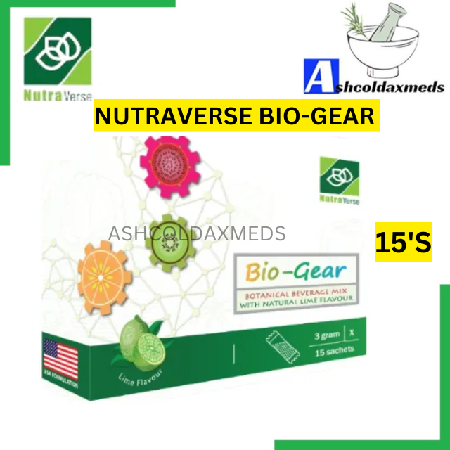 NutraVerse Bio-Gear Botanical Beverage Mix With Lime Flavour 3g x ...
