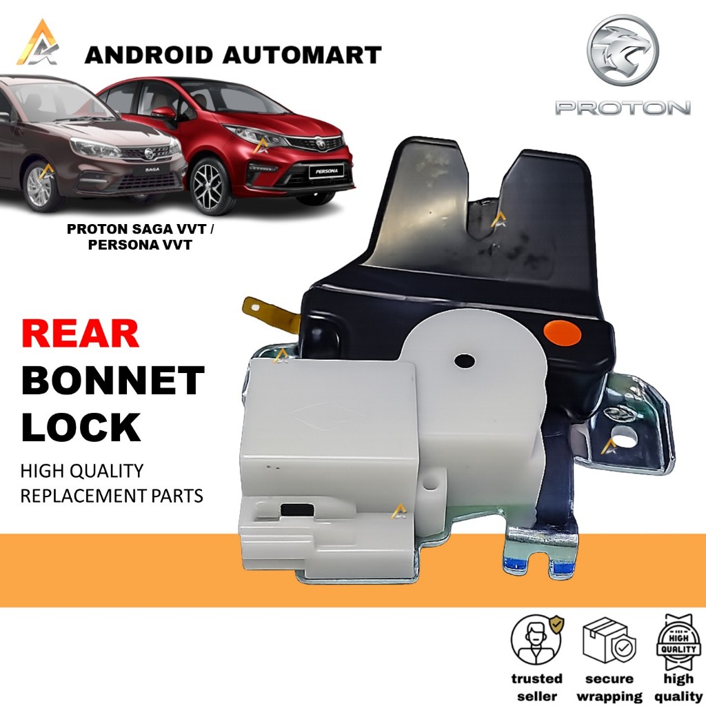 ORIGINAL PROTON SAGA VVT / PERSONA VVT Rear Bonnet Lock With Actuator ...