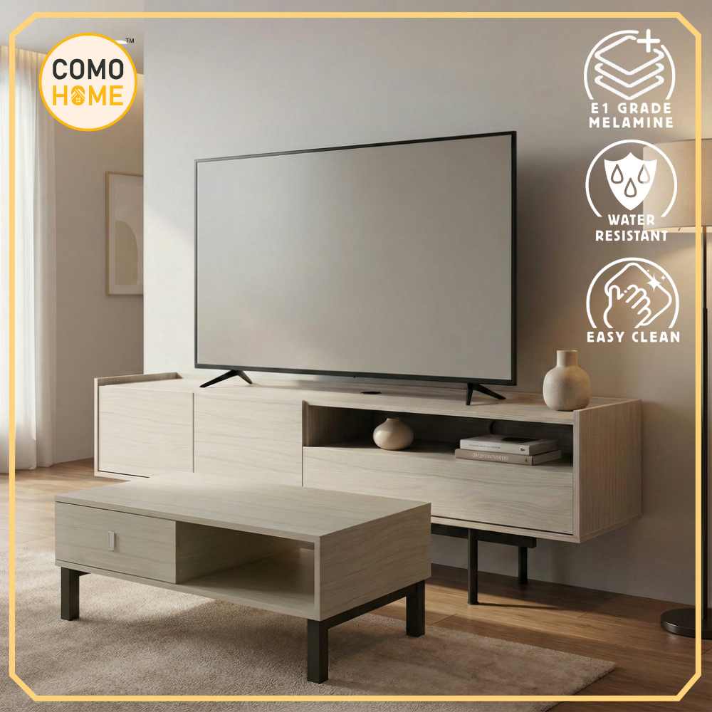 [FREE INSTALLATION] Como Home 6ft TV Cabinet + Coffee Table set ...