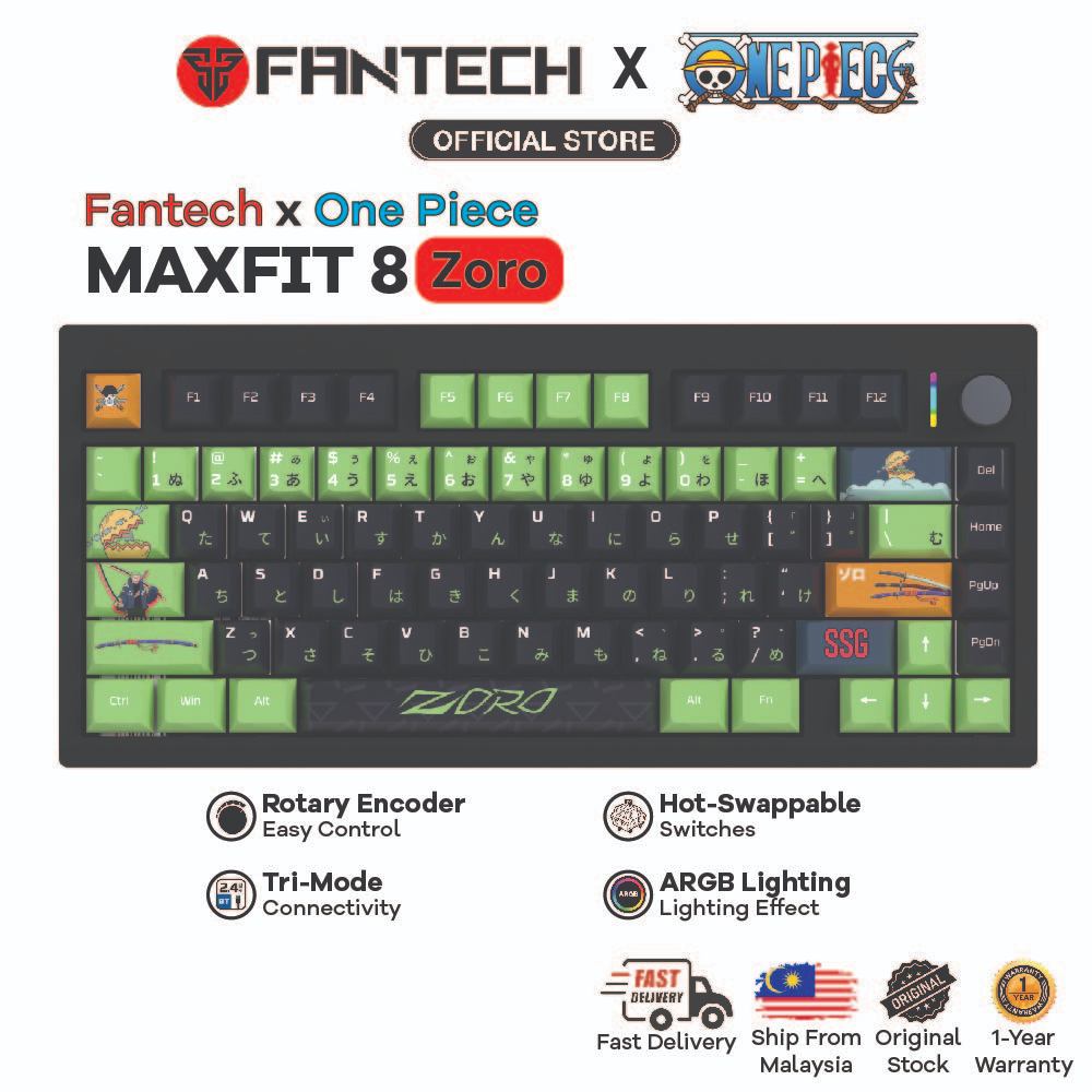 FANTECH x One Piece Zoro Maxfit8 Gaming Keyboard MK921 | Shopee Malaysia