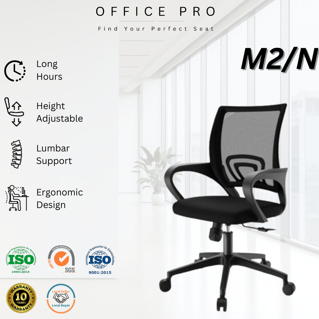 Office Pro M2/N Ergonomic Chair Mesh | Office Chair | Kerusi Pejabat ...