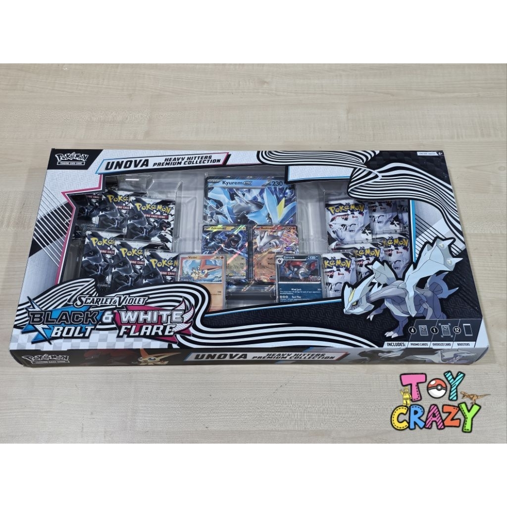 Pokemon Black bolt & white flare unova heavy hitters premium collection ...