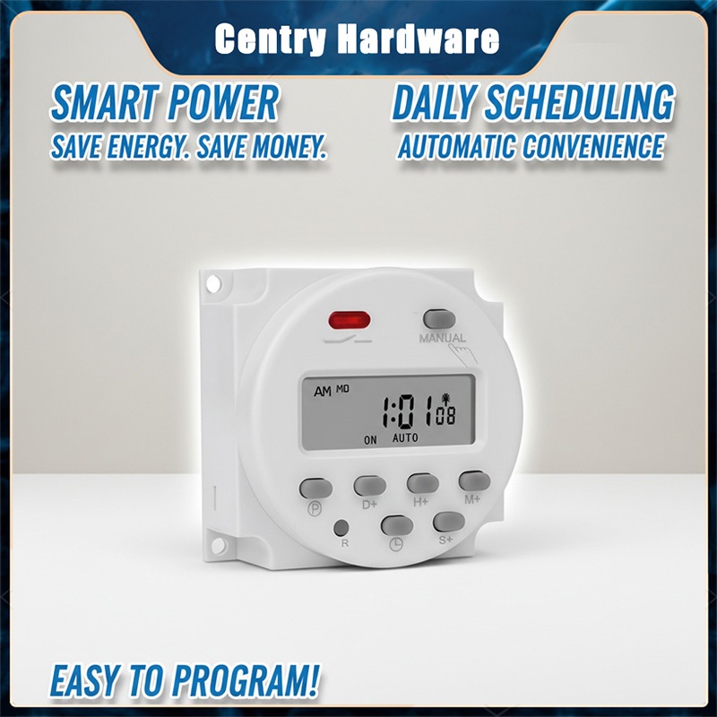 7 Days Timer Switch 12V 24V 220V CN101A Time counter Timer switch Relay 16A Electric | Shopee ...