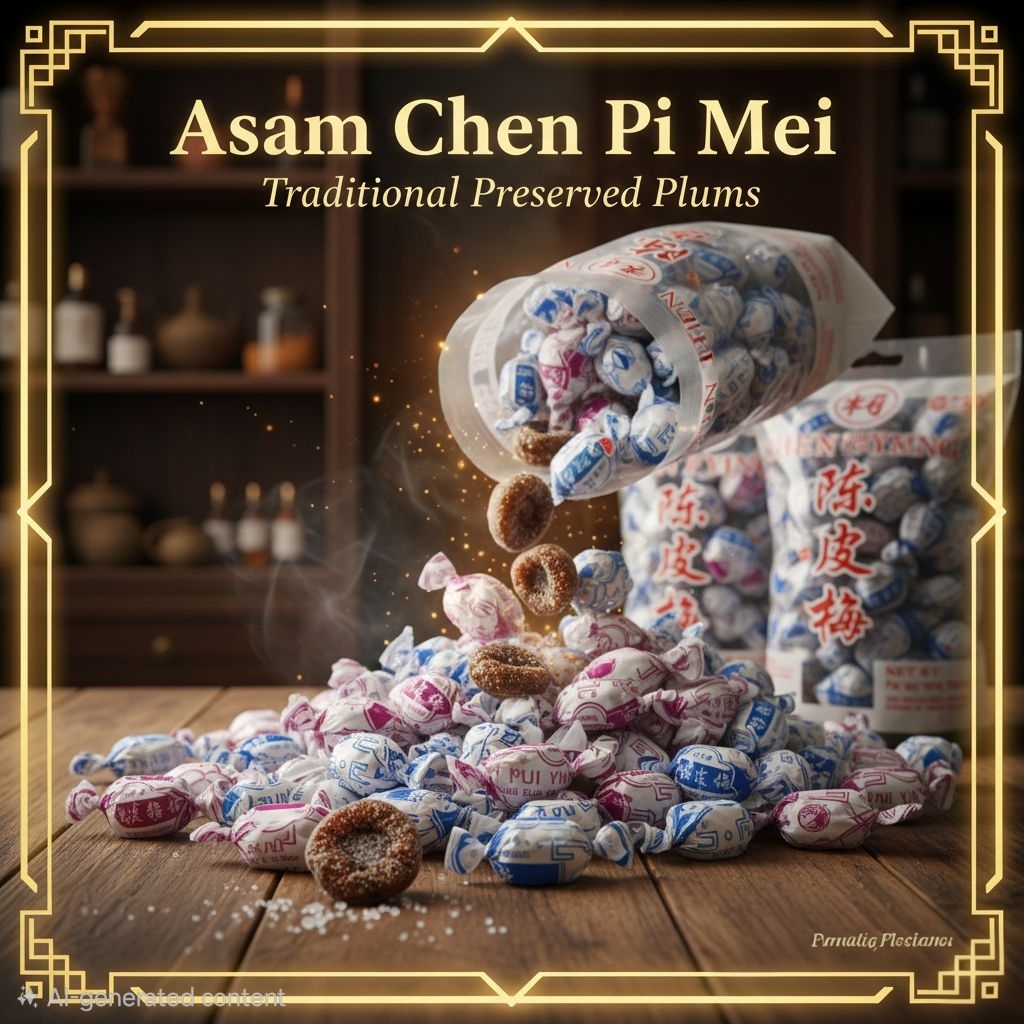 *Asam* Chen Pi Mei & Chen Pi Ying Zi 100biji/20biji Halal & Ready Stock ...