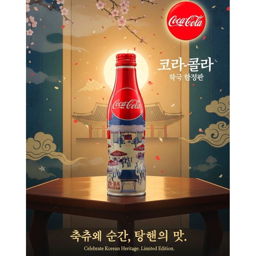 Coca-Cola Limited Edition 2016 Korean Heritage alluminium bottle ...