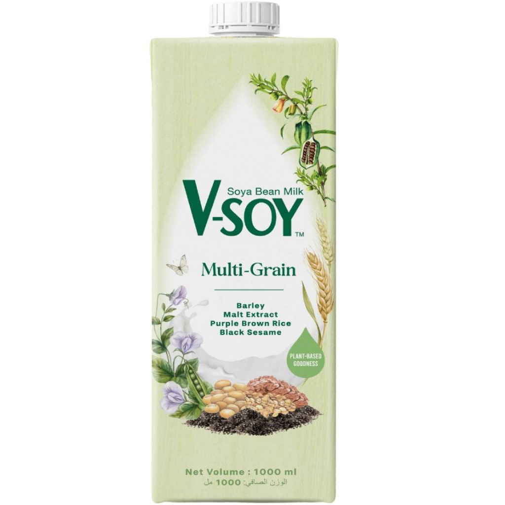 V-Soy Multi-Grain Soya Bean Non Dairy Milk 1 Liter | Shopee Malaysia