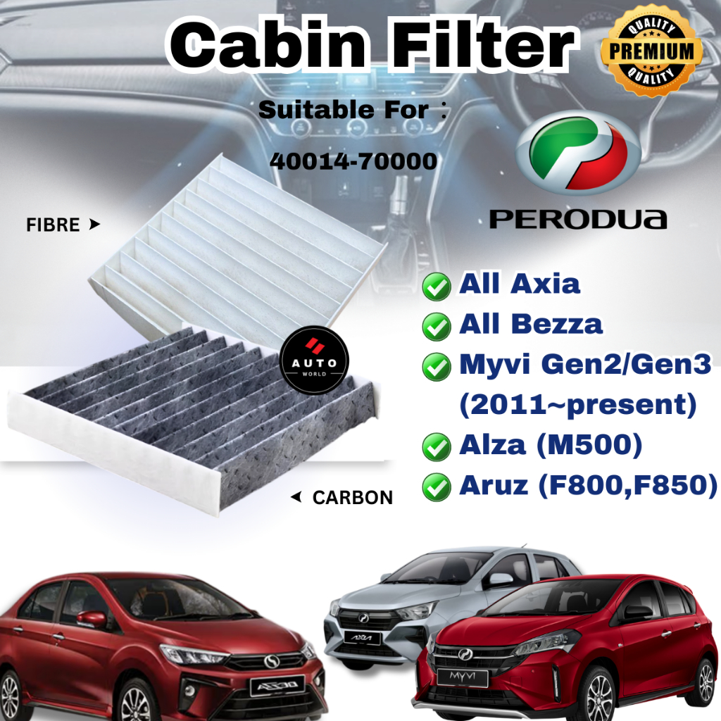 Aircond filter Perodua Myvi Axia Alza Bezza Aruz Ertiga City Jazz Rush ...