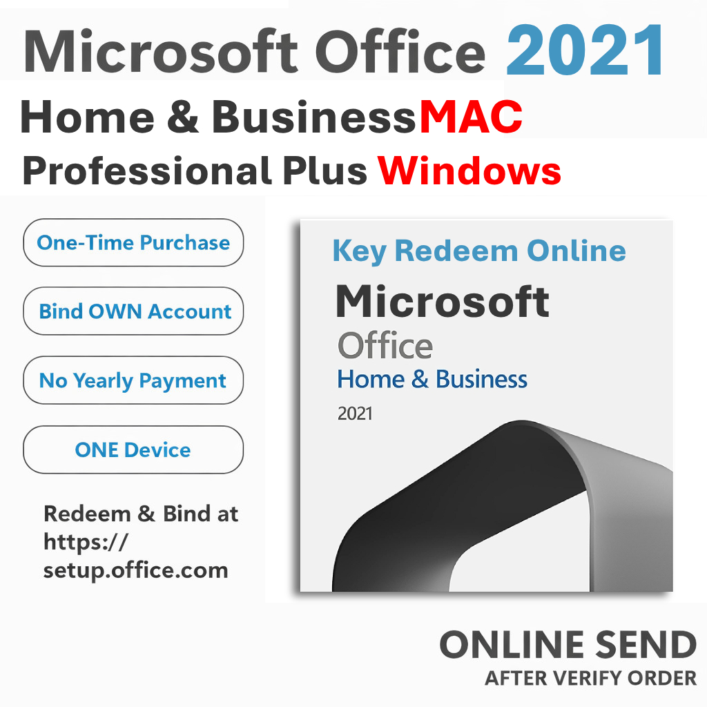 Lifetime Bind Email Microsoft Office Home Business 2021 ESD Product key ...