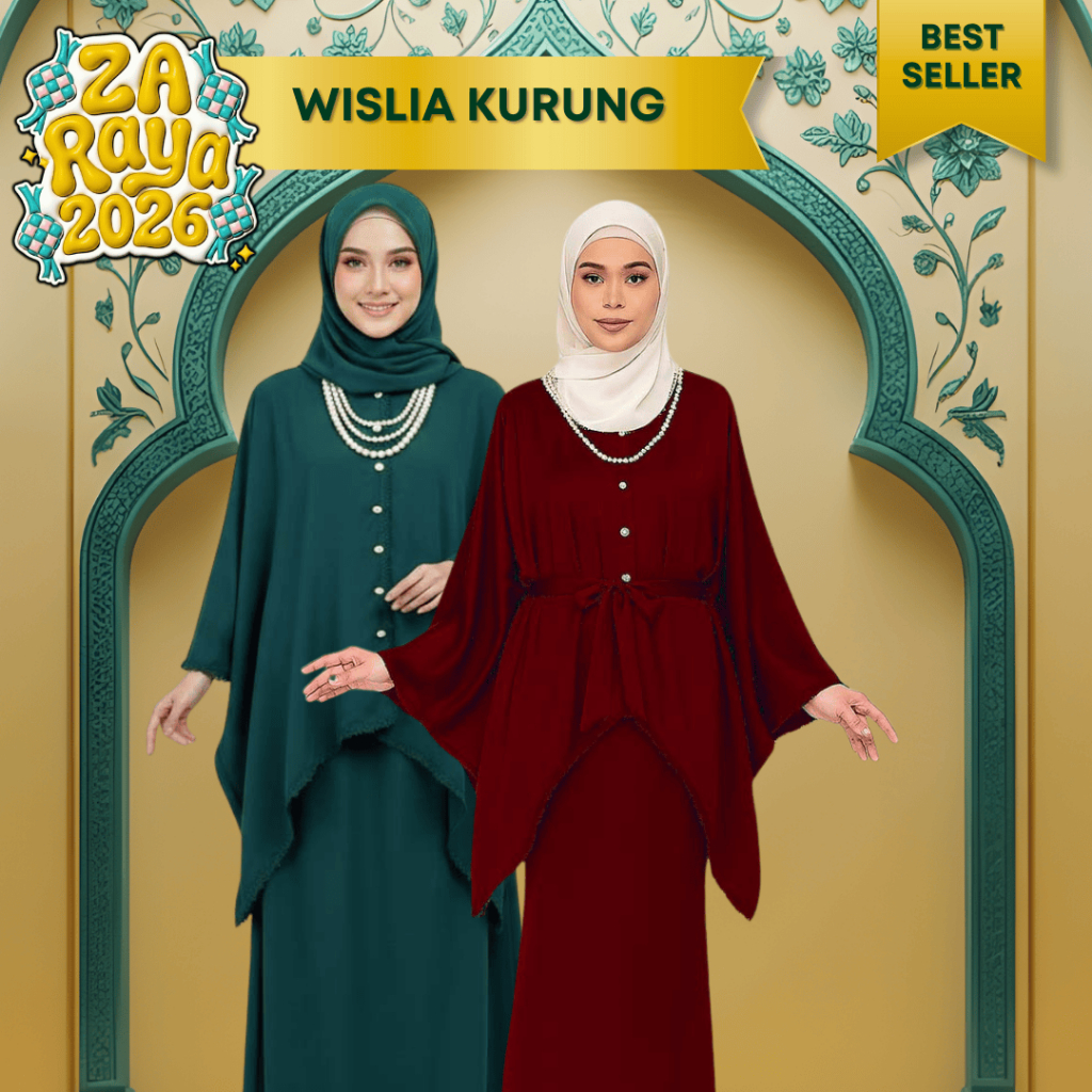 ZOE ARISAH Wislia BAJU KURUNG PARIO MUSLIMAH PLUS SIZE SATIN MODERN ...