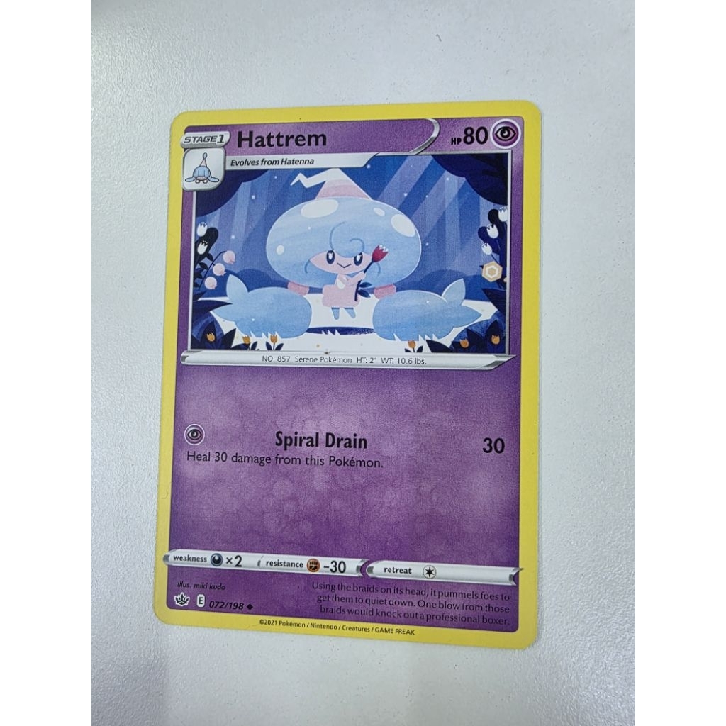 🇲🇾 Ready Stock 🆕 Pokemon TCG 🔥 PTCG 🔥 Hattrem 🔥 072/198 🔥 Uncommon ...