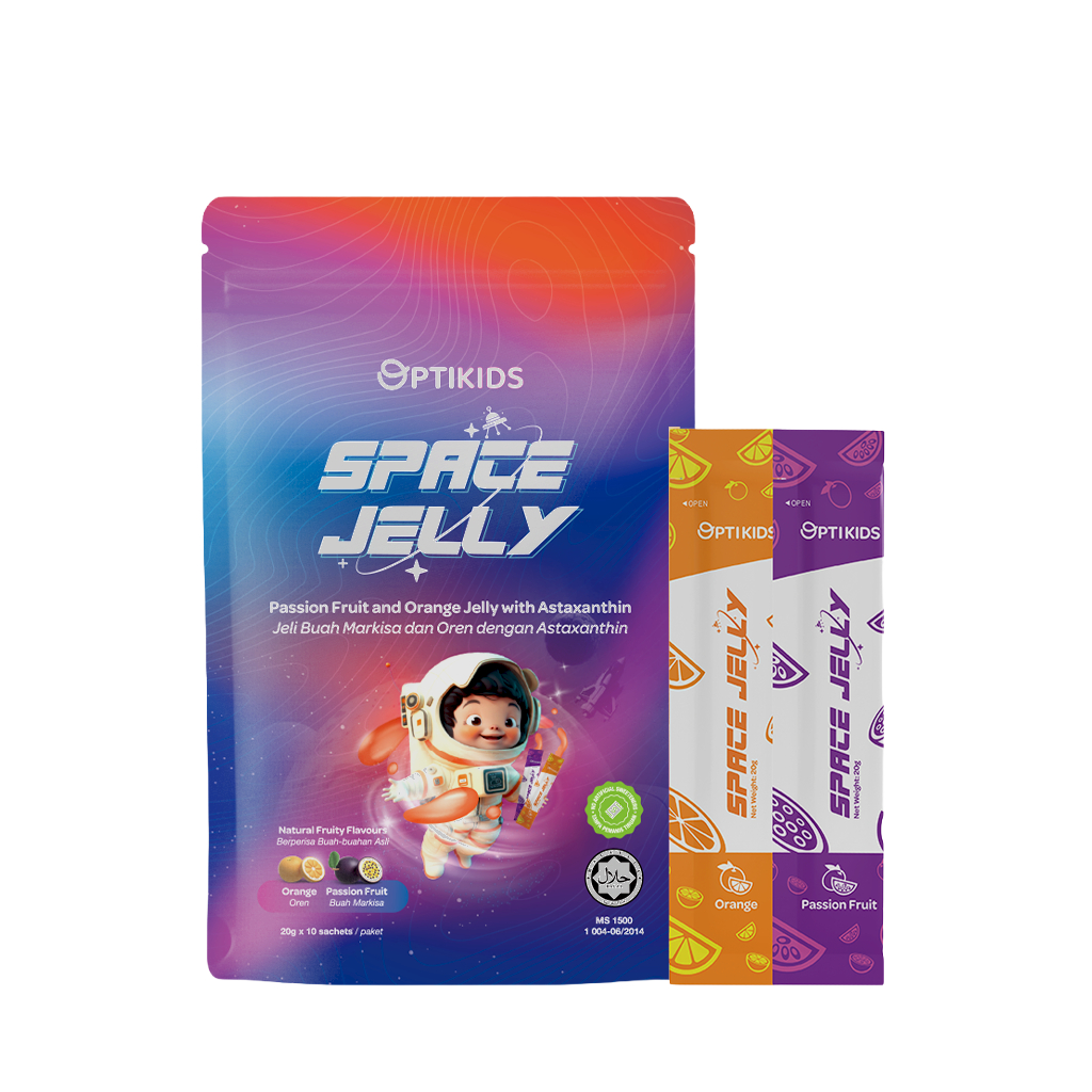 OPTI-KIDS SPACE JELLY Orange & Passion Fruits Flavour *NEW PACKAGING ...
