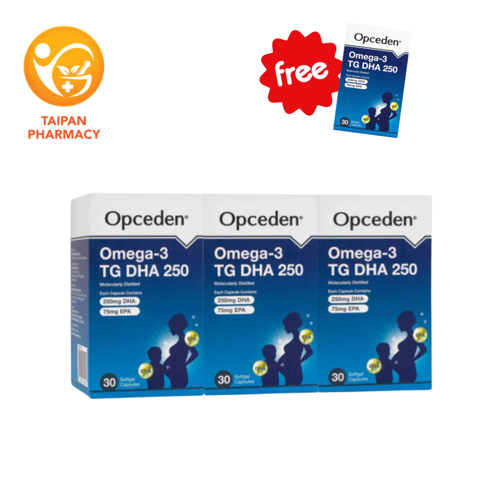 B1F1 Opceden Omega-3 TG DHA 250 3x30’s (Triple Pack) | Shopee Malaysia