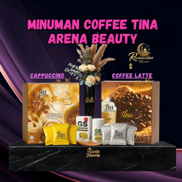 COFFEE TINA BEAUTY - FLAVOUR LATTE & CAPPUCCINO (15Sachet) | Shopee ...