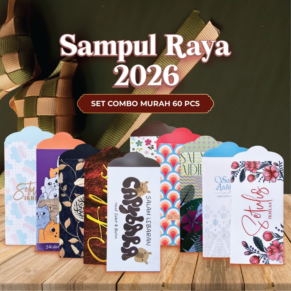 [60 PCS] Sampul Raya Murah!! Design Terkini!(3,000,000+ SOLD!) (Viral ...