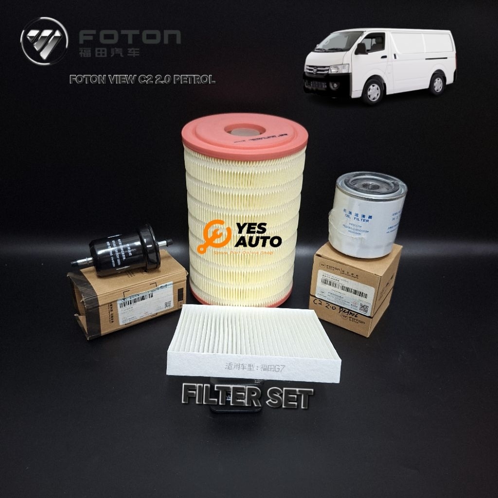 FOTON VIEW C2 2.0 PETROL OIL FILTER/AIR FILTER/FUEL FILTER/CABIN FILTER ...