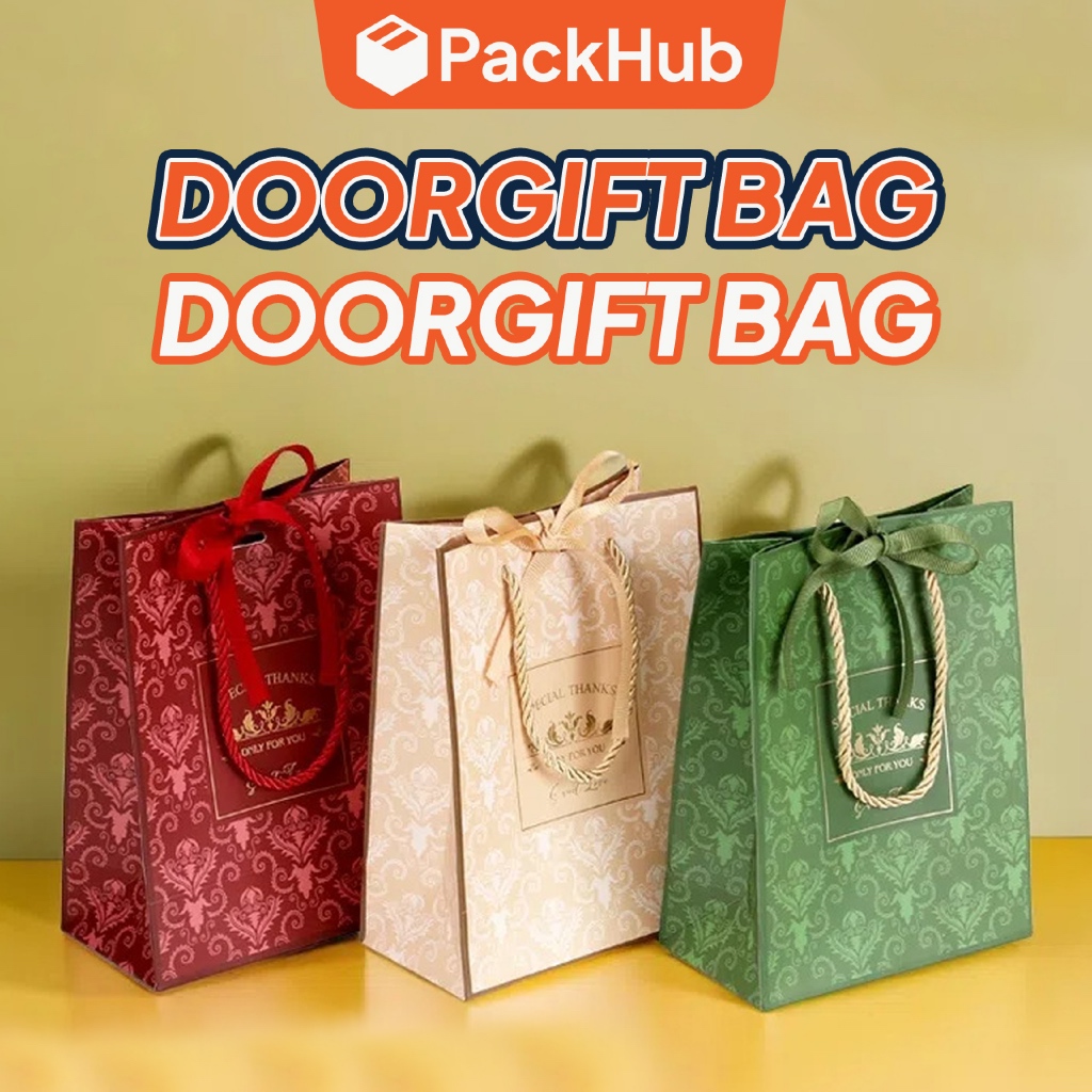 Cenderamata Kahwin Special Thanks Paper Bag Ribbon Handle Gift Bag ...