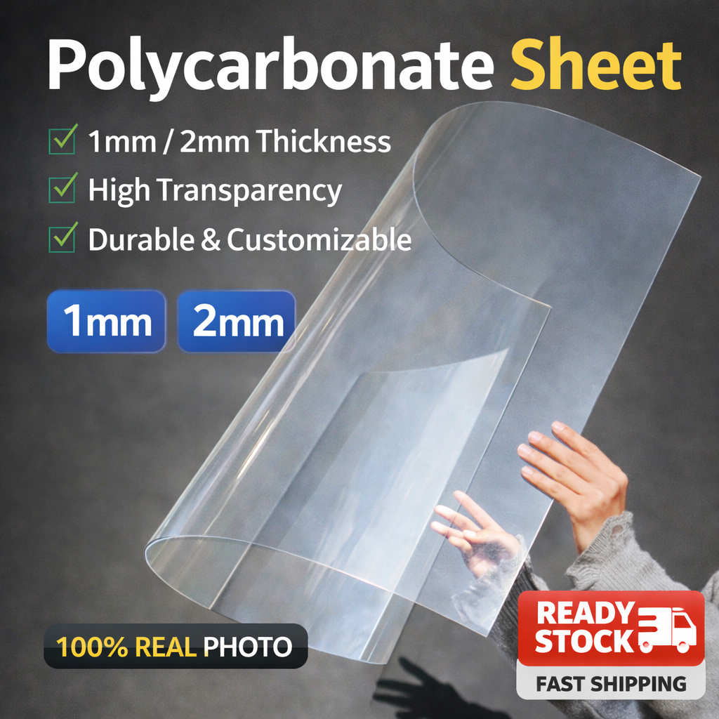 ATAP CERAH LUTSINAR RATA 2mm POLYCARBONATE / PC FLAT TRANSPARENT ROOF ...