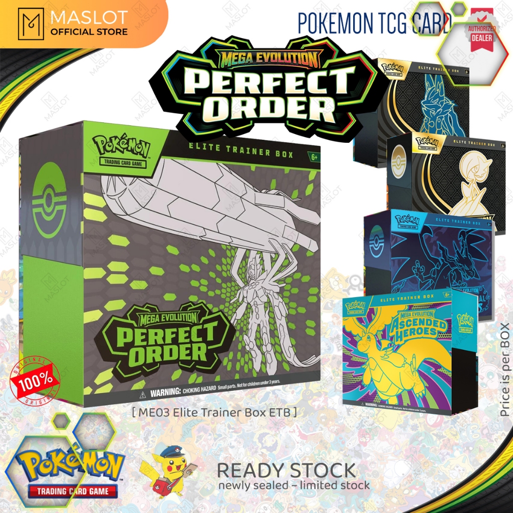 Pokemon TCG Card Elite Trainer Box ETB: Mega Evolution ME03 Perfect ...