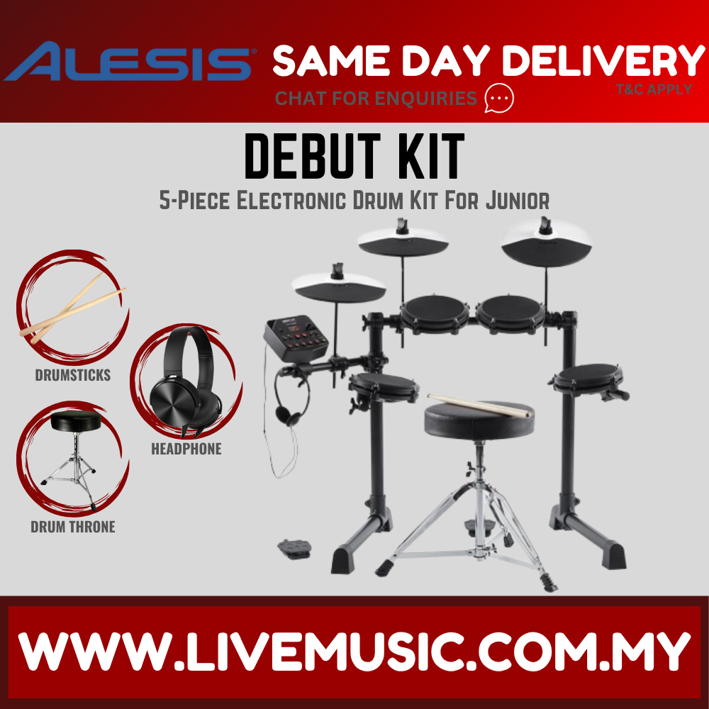 Alesis Debut Electronic Drum Kit Kids Drum Set with Drum Stool ...