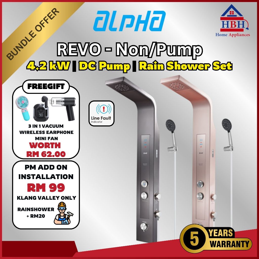 【Rm22 BundleDeals】ALPHA SMART REVO i DC Pump or Non Pump Instant Water ...