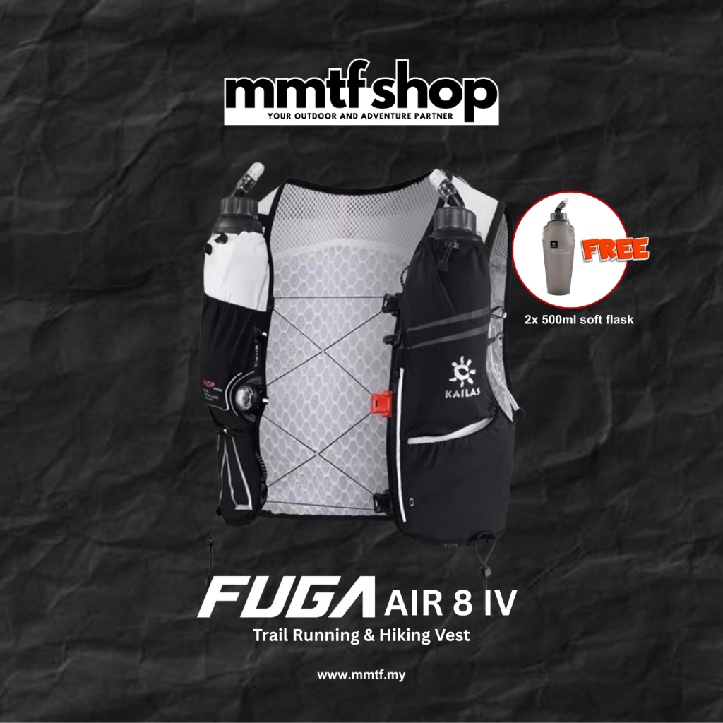 Kailas FUGA AIR 8 IV Trail Running Hiking Hydration Vest Pack 8 Litre ...
