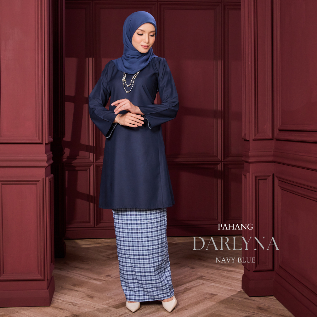 BAJU KURUNG PAHANG BERPESAK DARLYNA SOFT COTTON PLAIN BY MATCHING HQ ...