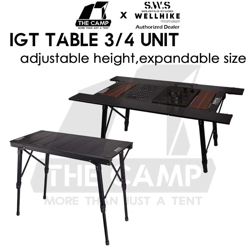 Wellhike SWS IGT Table 3 / 4 Unit Adjustable Height Expandable Side ...