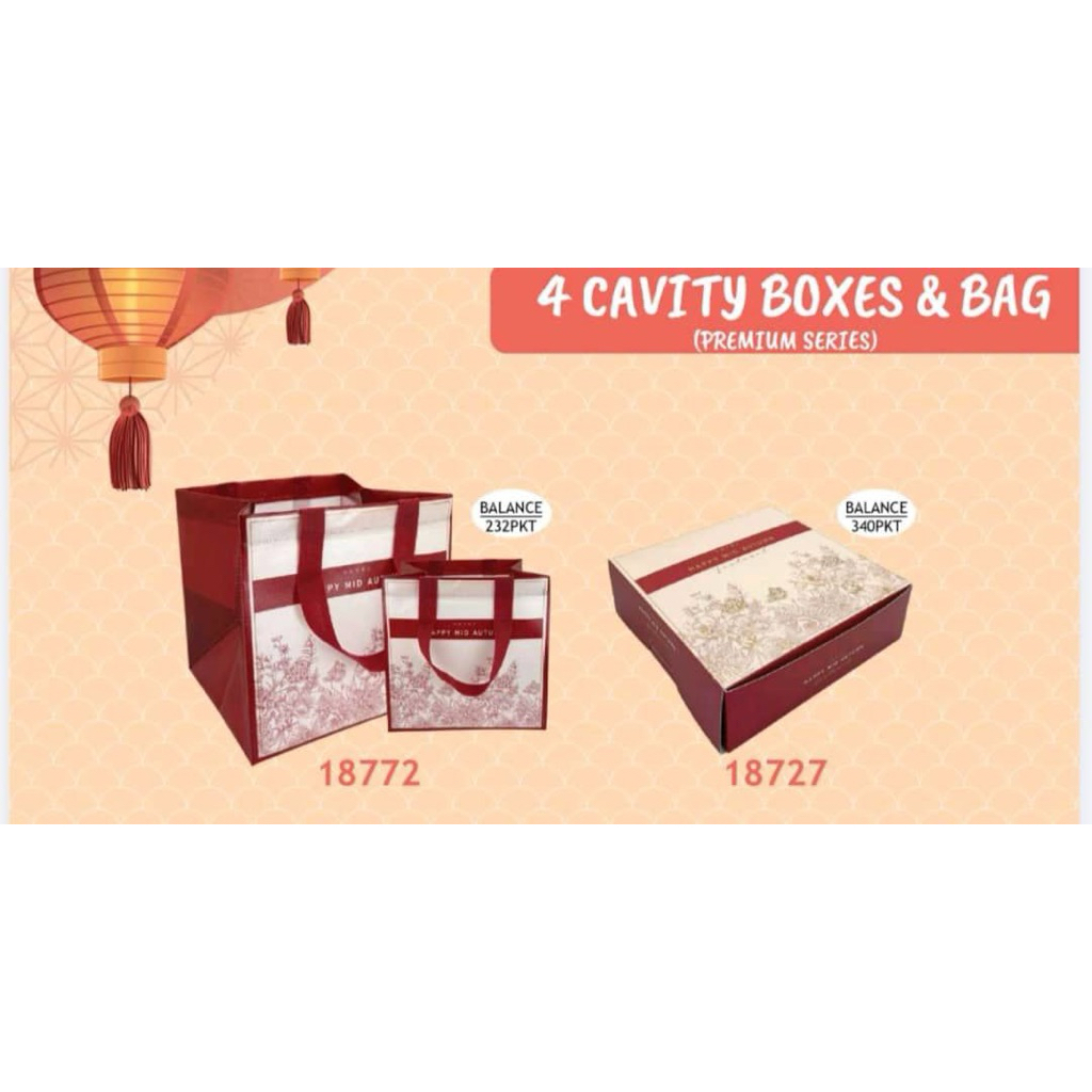 18772 四粒装月饼袋 moon cake bag | Shopee Malaysia
