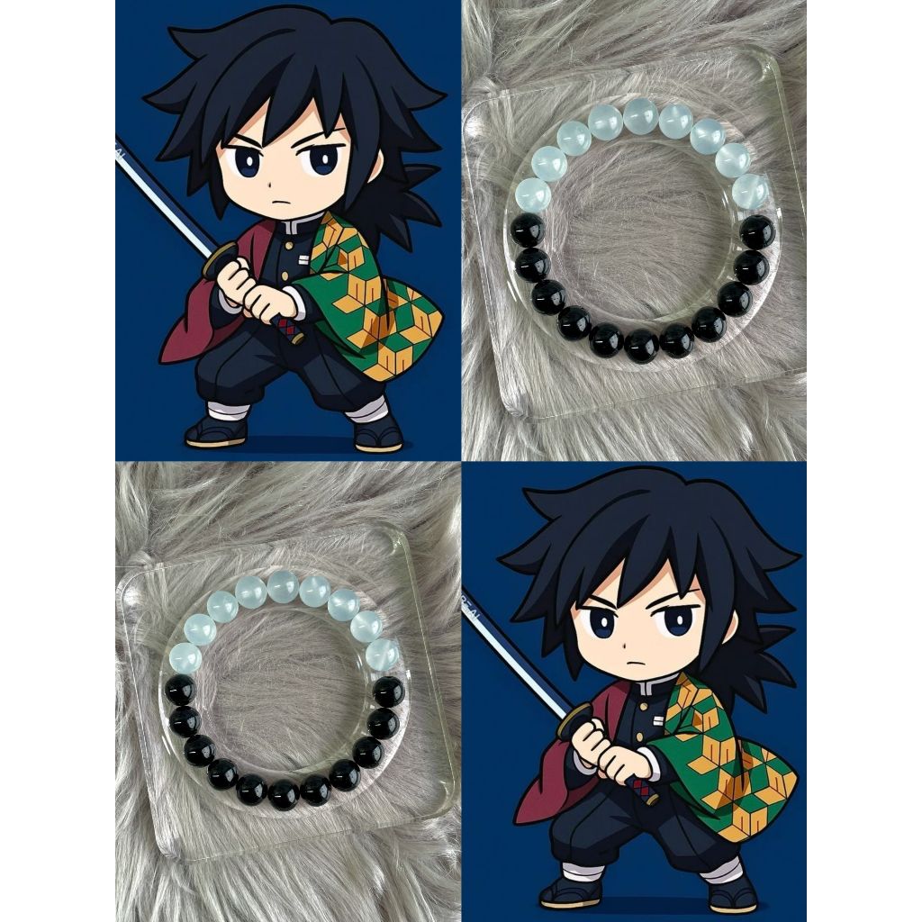 Signature Sparkle Demon Slayer | Anime Crystal Bracelet | Gelang ...