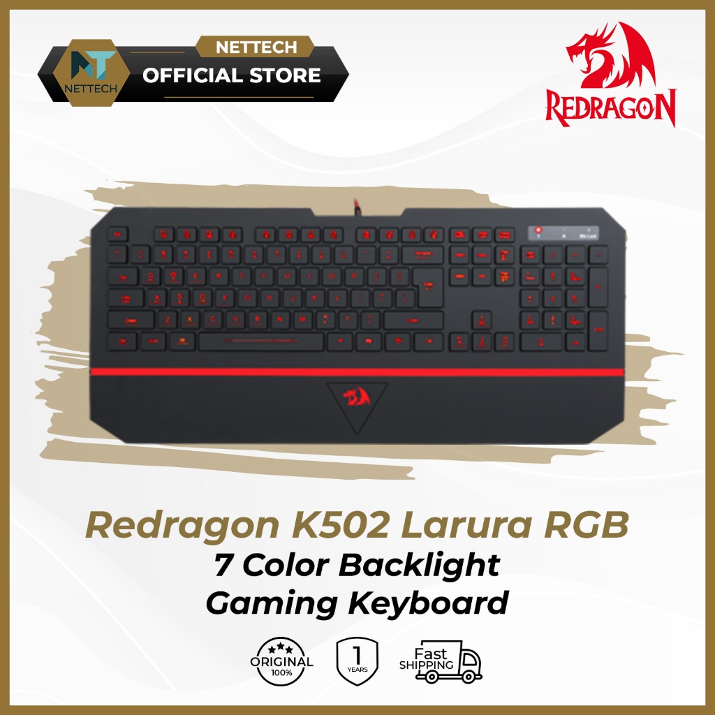 Redragon K502 Karura 7 Color Backlit Gaming Keyboard | Shopee Malaysia