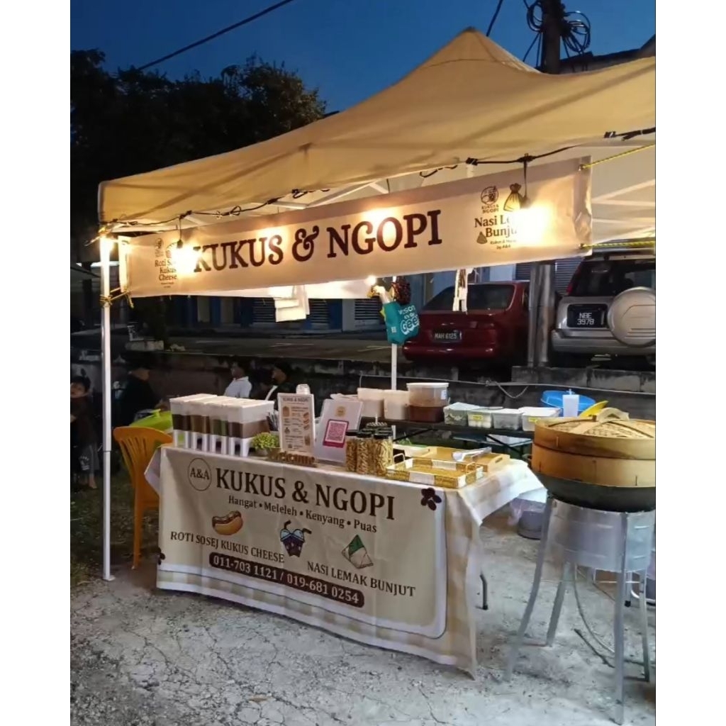 ALAS MEJA NIAGA CUSTOM KALIS AIR BANNER BACKDROP BUNTING | Shopee Malaysia
