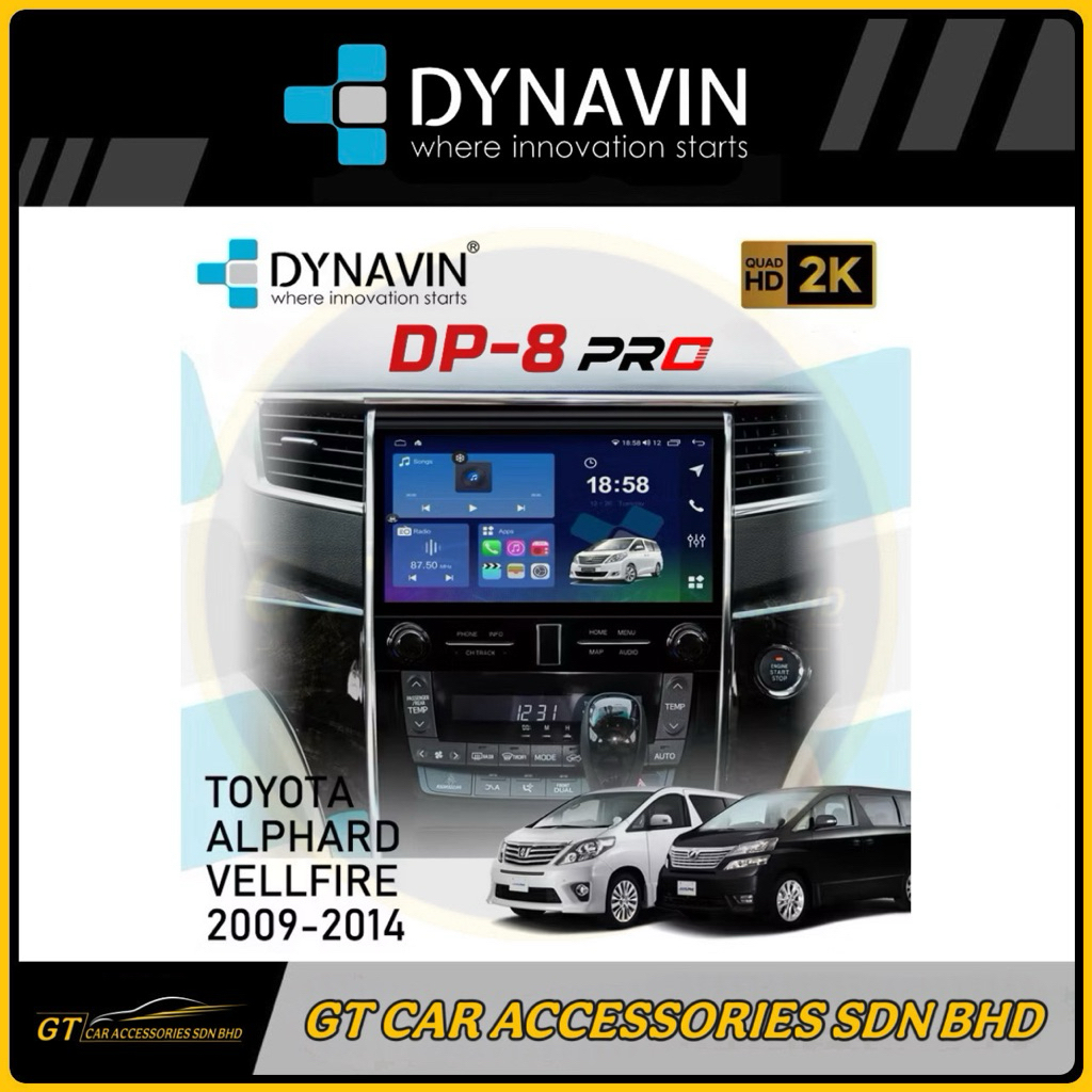 DYNAVIN DP8 PRO SERIES 8RAM 128GB 11’5 NCH 2K QLED SCREEN T/ALPHARD ...