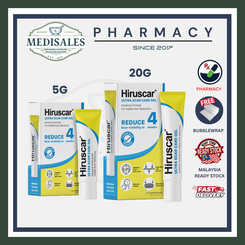 HIRUSCAR ULTRA SCAR CARE GEL 5G || 20G | Shopee Malaysia