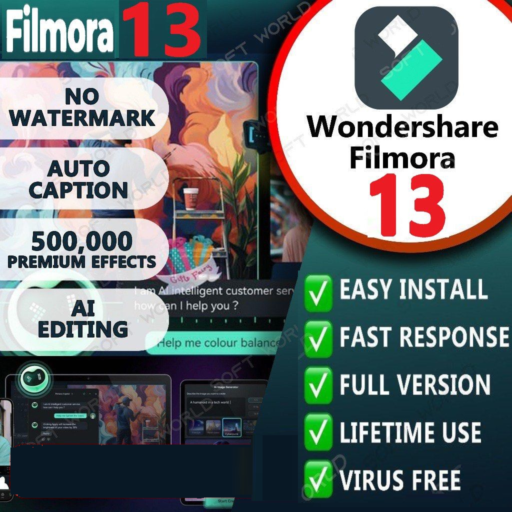 Filmora 13 + ALL Effects🔥【LATEST 𝟮𝟬𝟮𝟱】 【LIFETIME & ORIGINAL】 100% WORKS ...