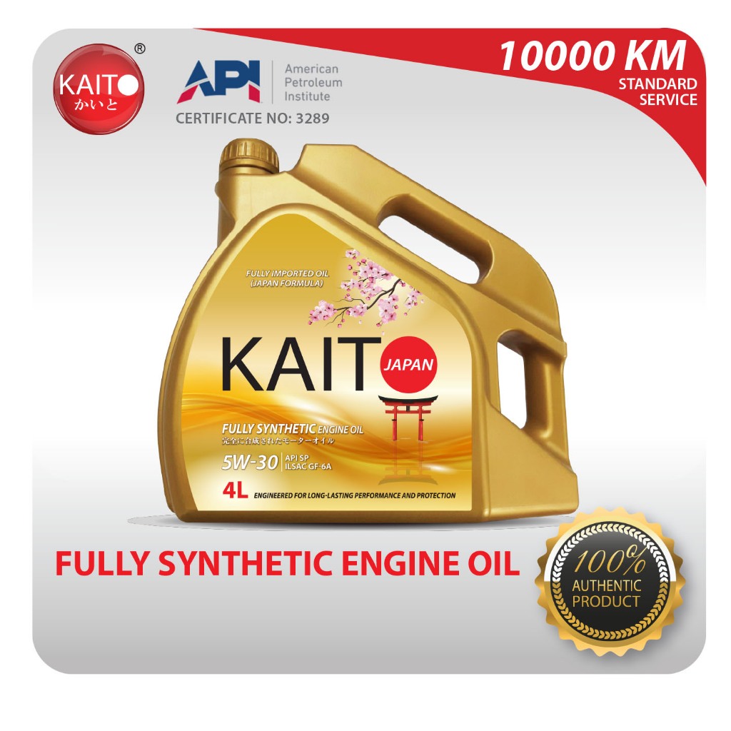 100% Original | KAITO JAPAN 5W-30 Fully Synthetic Engine Oil SP-CF (4L ...