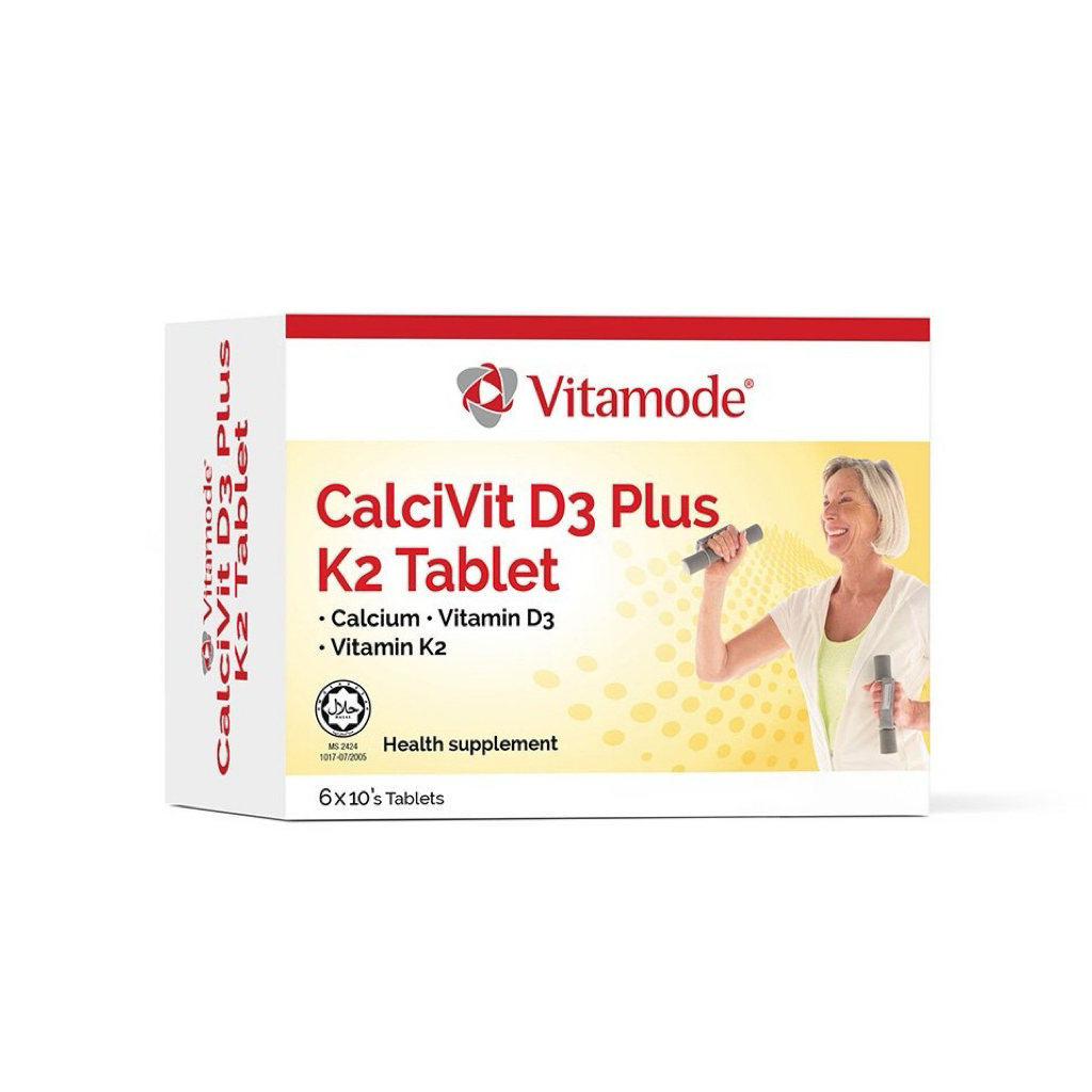 VITAMODE CALCIVIT D3 PLUS K2 TABLET 10sx6 [CALCIUM + VITAMIN D3 ...