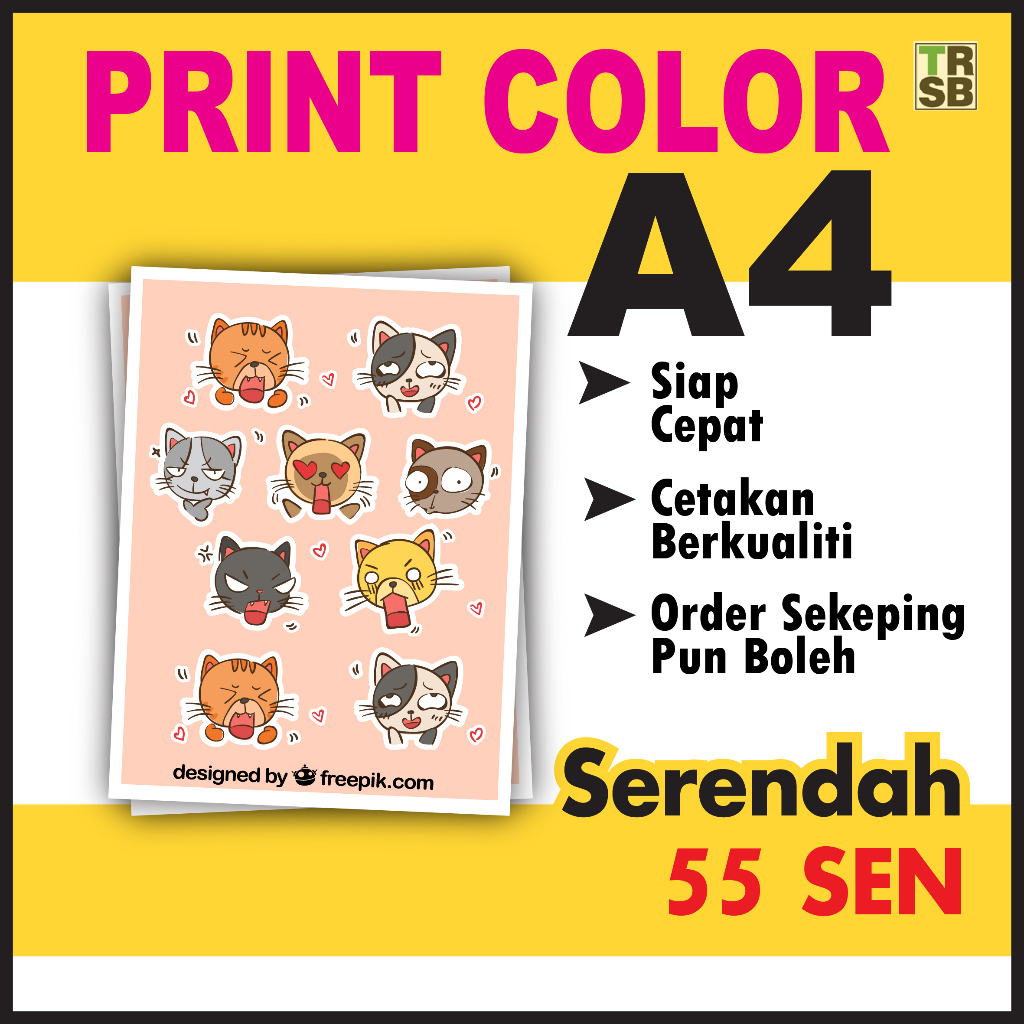 Print A4 Full Color Laser | Document Printing | Poster A4 | a4 PRINT ...
