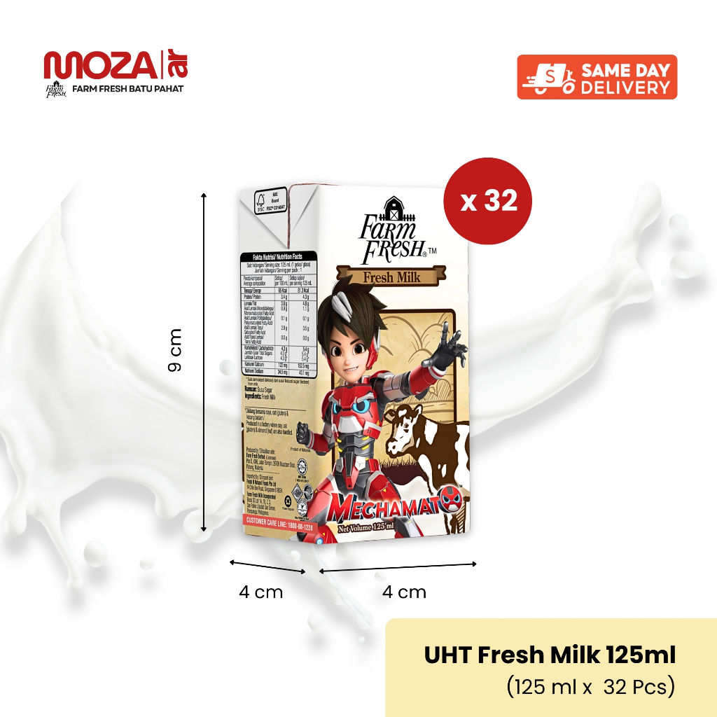 Farm Fresh UHT Fresh Milk (125ml x 32 Pcs) | Shopee Malaysia