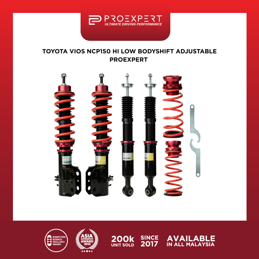 TOYOTA VIOS NCP150 HI LOW BODYSHIFT SOFT HARD ADJUSTABLE PROEXPERT ...