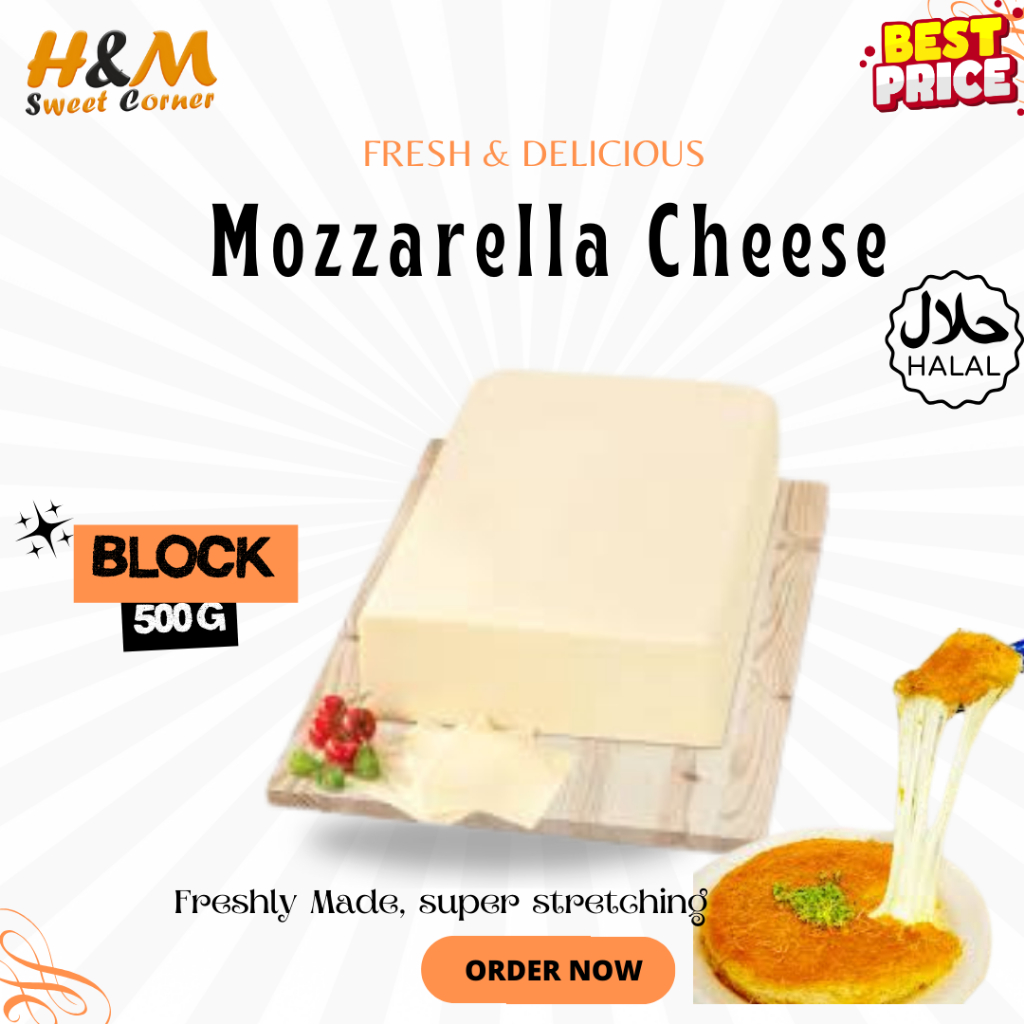 Mozzarella Cheese block 500 g | Shopee Malaysia