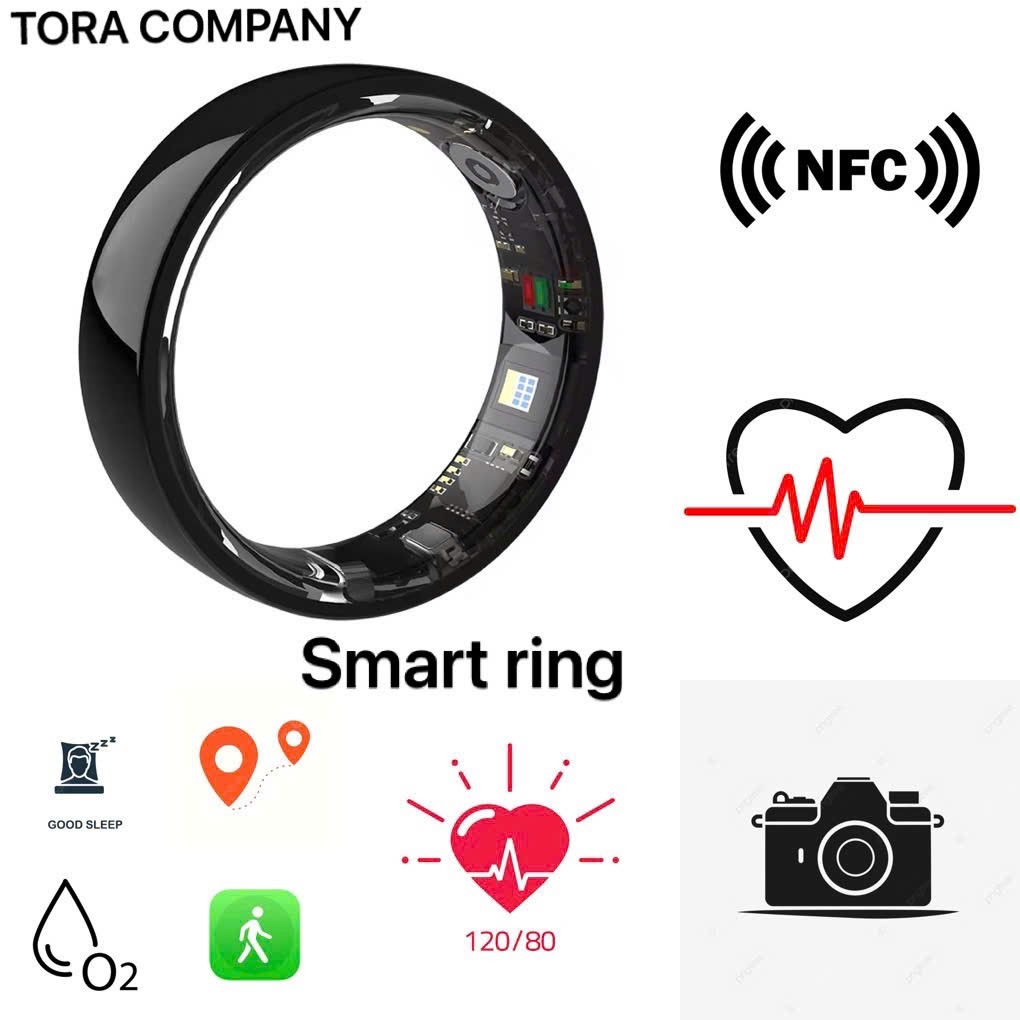 TORA smart ring, blood pressure measurement, health monitoring, NFC KS8 | Shopee Malaysia