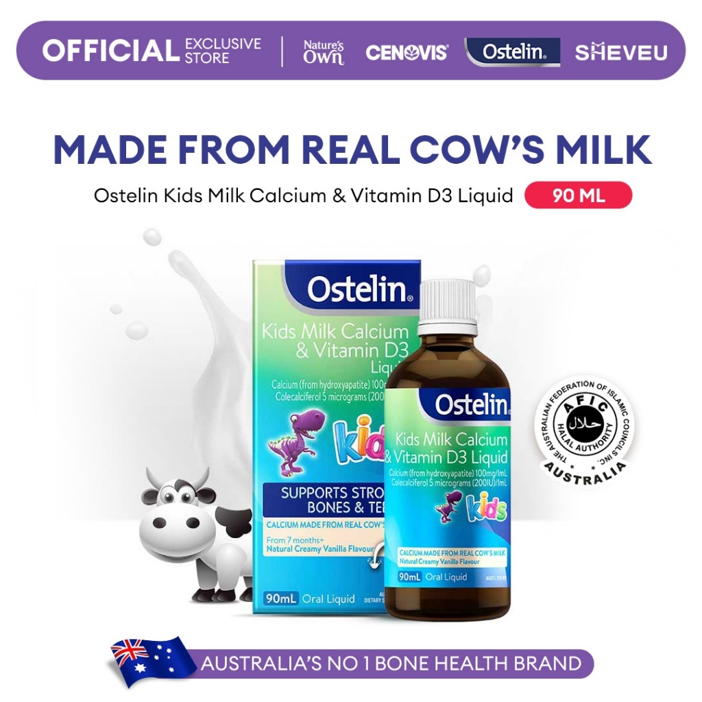 Gift Ostelin Kids Milk Calcium & Vitamin D3 Liquid (90ml) | Shopee Malaysia