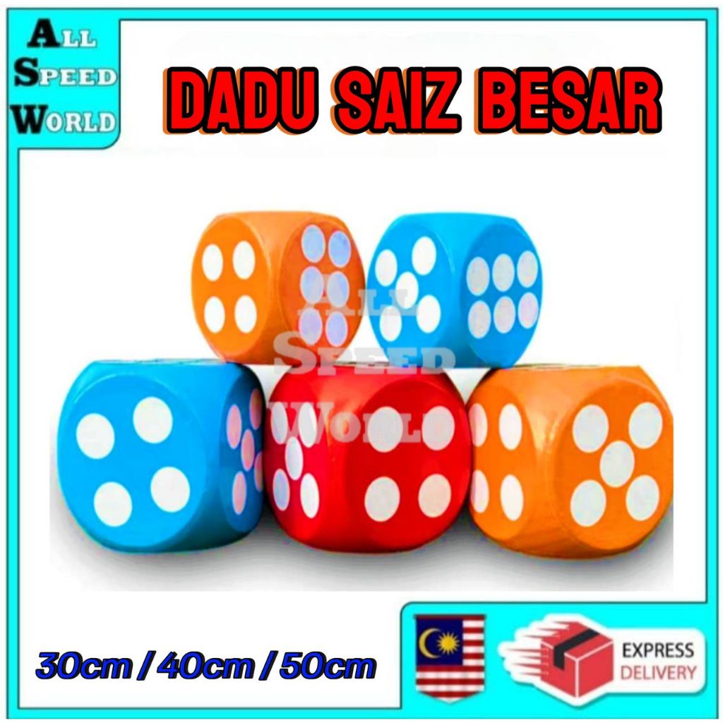 DADU BESAR / GIANT DICE GAMES / BIG DICE/PERMAINAN DADU/DADU EVA FOAM ...