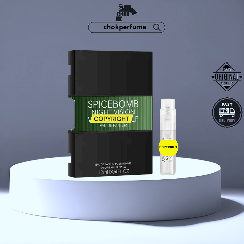 Spicebomb Night Vision EDP 1.2ml Perfume Sample Vial (M) | Shopee Malaysia