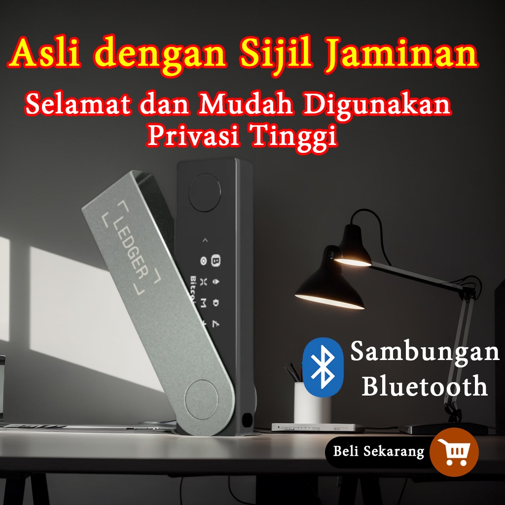 Ledger Nano X Dompet Kripto Selamat | Multi-Coin BTC ETH USDT ...