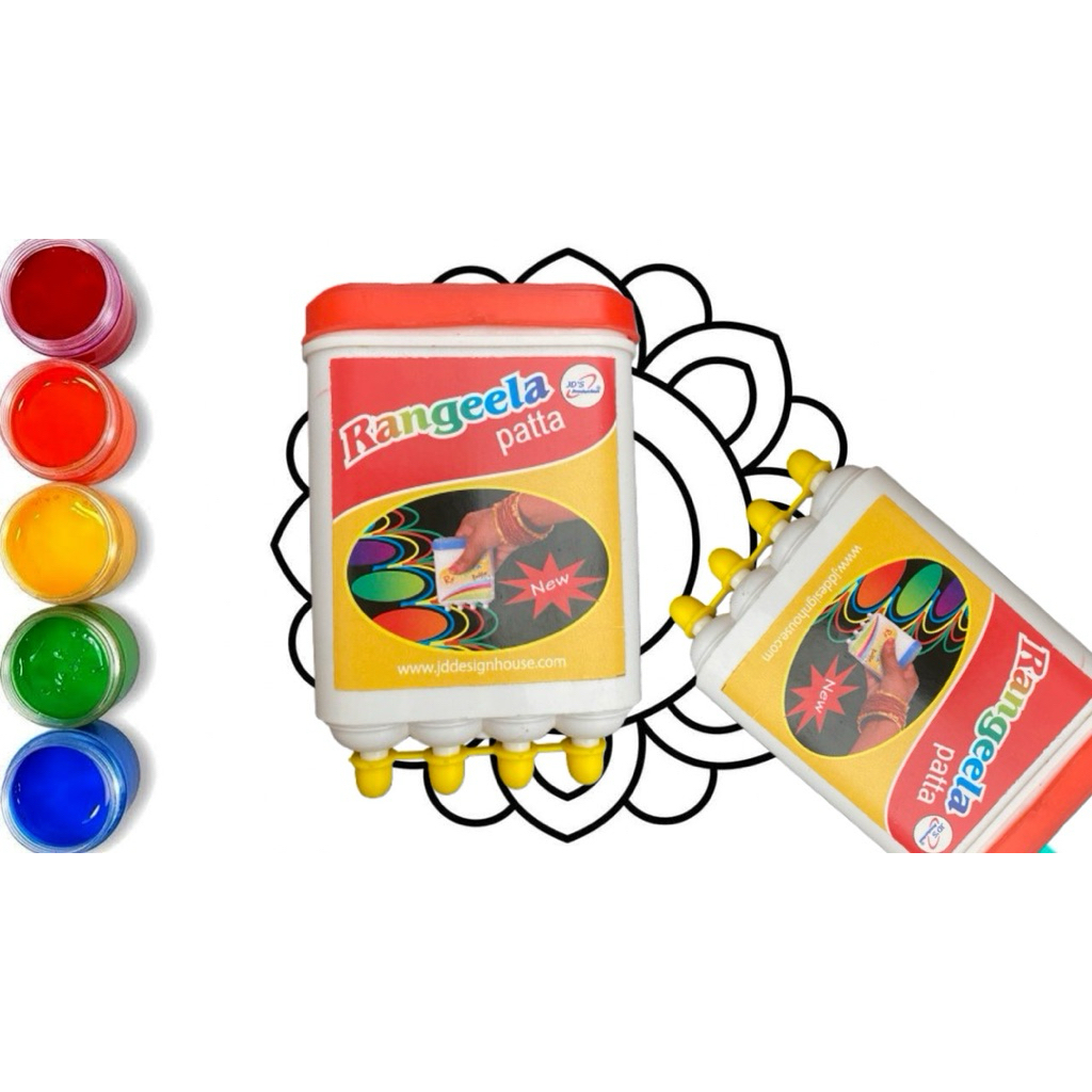 JD Rangeela 4 Lines Multicolor Rangoli Pen (Ground Arts Tools) | Shopee ...