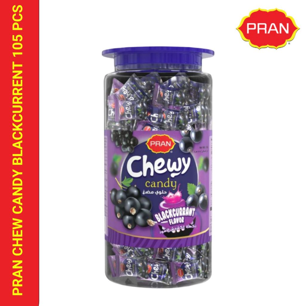 PRAN Chewy Candy Jar - Blackcurrant (105 Pcs). | Shopee Malaysia
